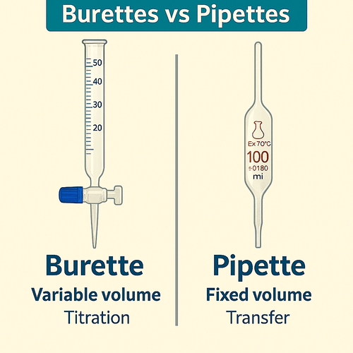 Burettes vs. Pipettes: Key Differences & Stopcock Types