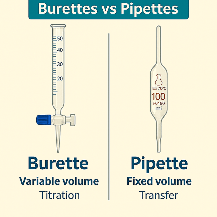 Burettes vs. Pipettes: Key Differences & Stopcock Types
