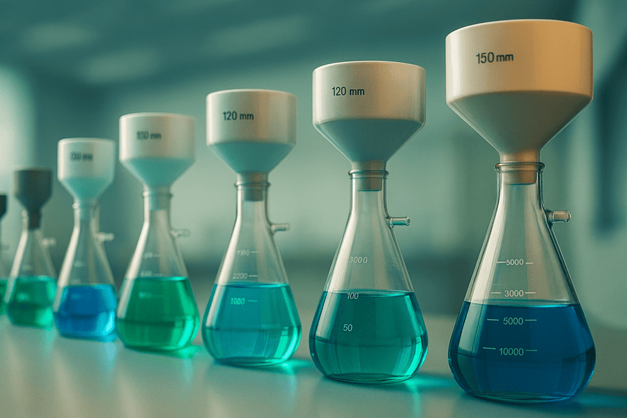 Choose the Right Büchner Funnel Size and Vacuum Filter Flask