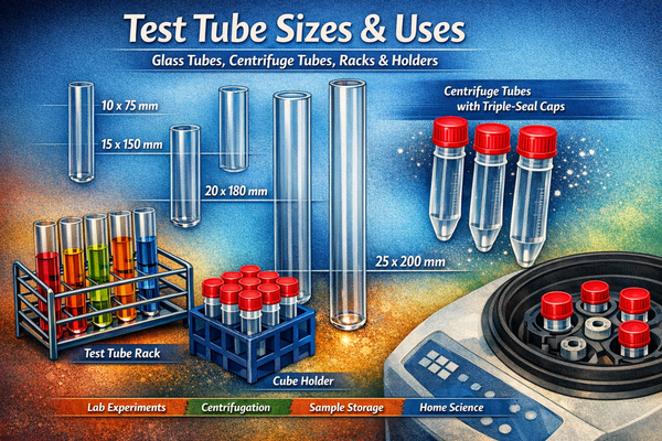 Guide to Glass Test Tubes, Centrifuge Tubes, Racks & Holders